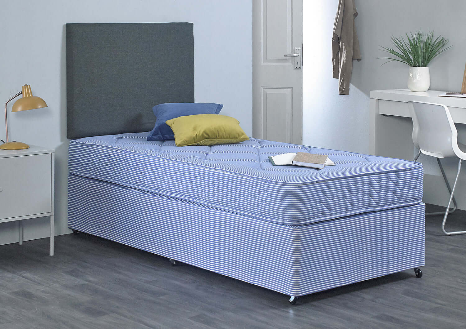 Beamish Student Contract Coil Sprung Quilted Divan Bed Set