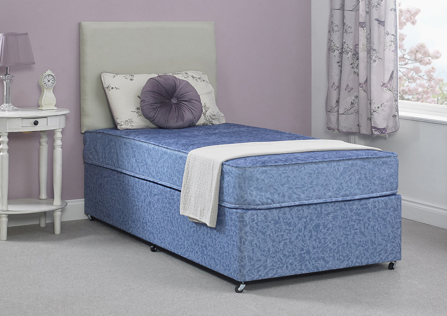 Derwent Care Contract Water Resistant Coil Sprung Divan Bed Set